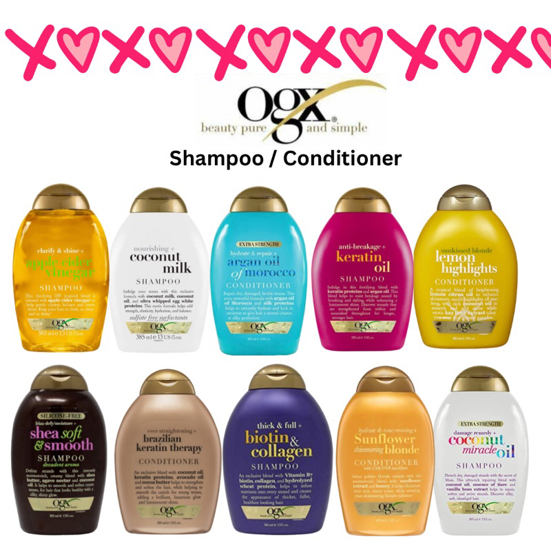 OGX Shampoo or Conditioner-(385ml/13ounces) New Collection ️ ️ | Shopee ...