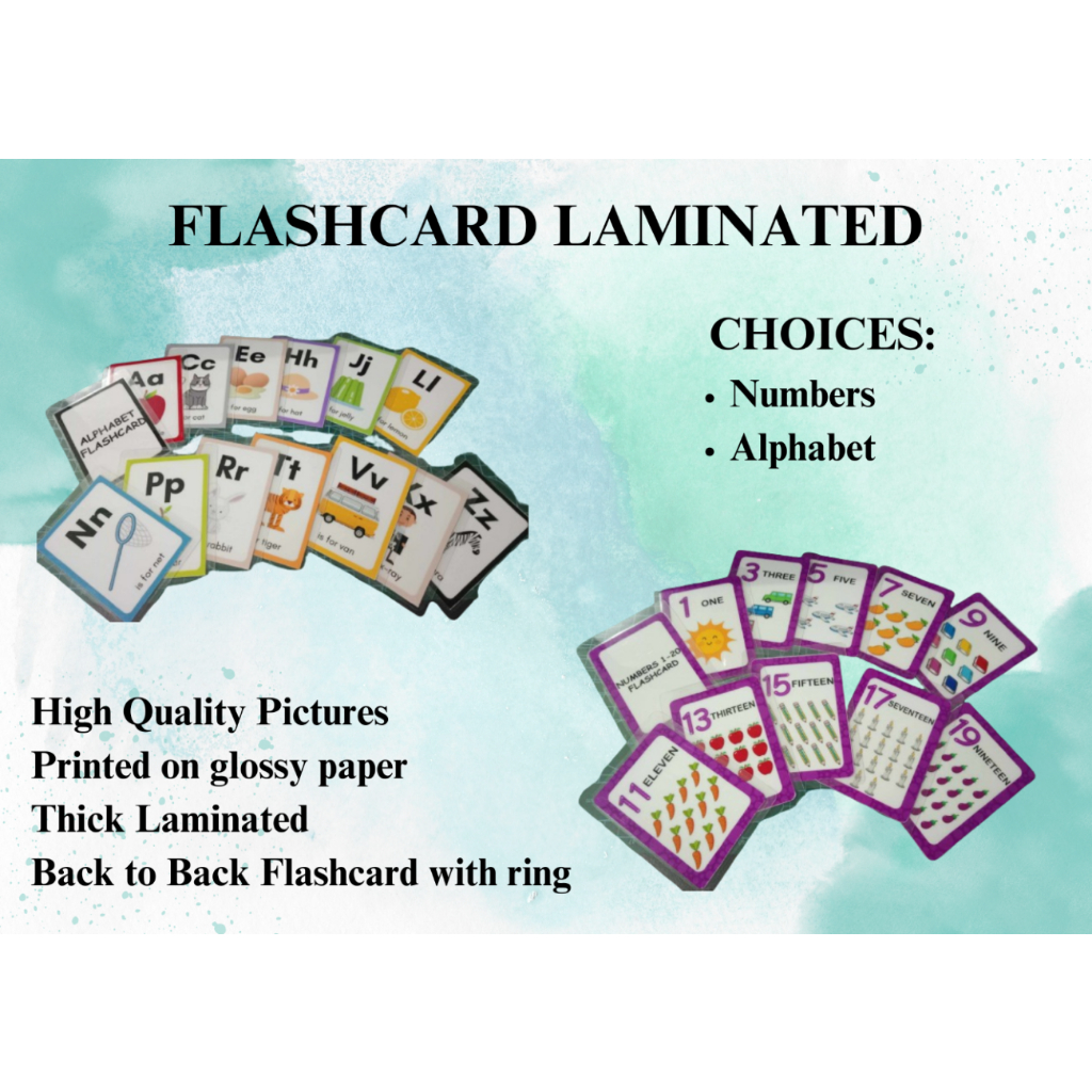 FLASHCARD BACK TO BACK LAMINATED | Shopee Philippines
