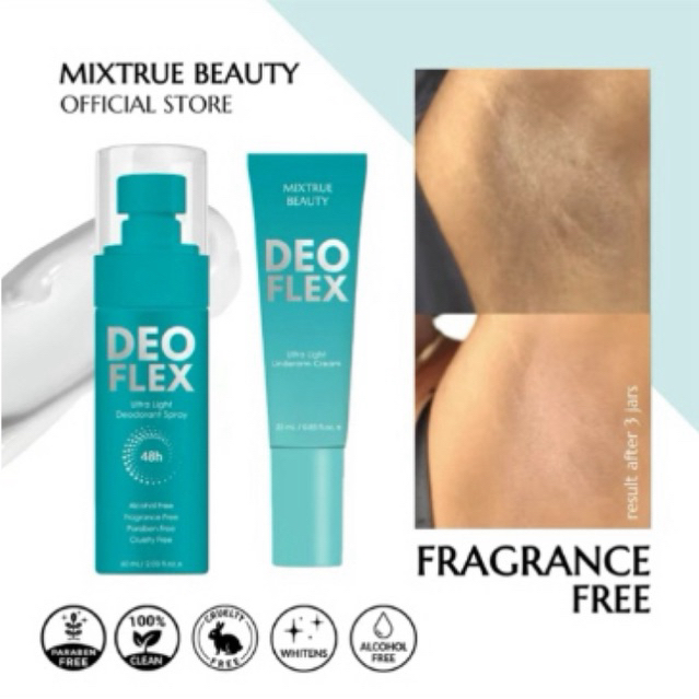Mixtrue Beauty Deoflex Underarm Whitening Cream and Deodorant Spray ...