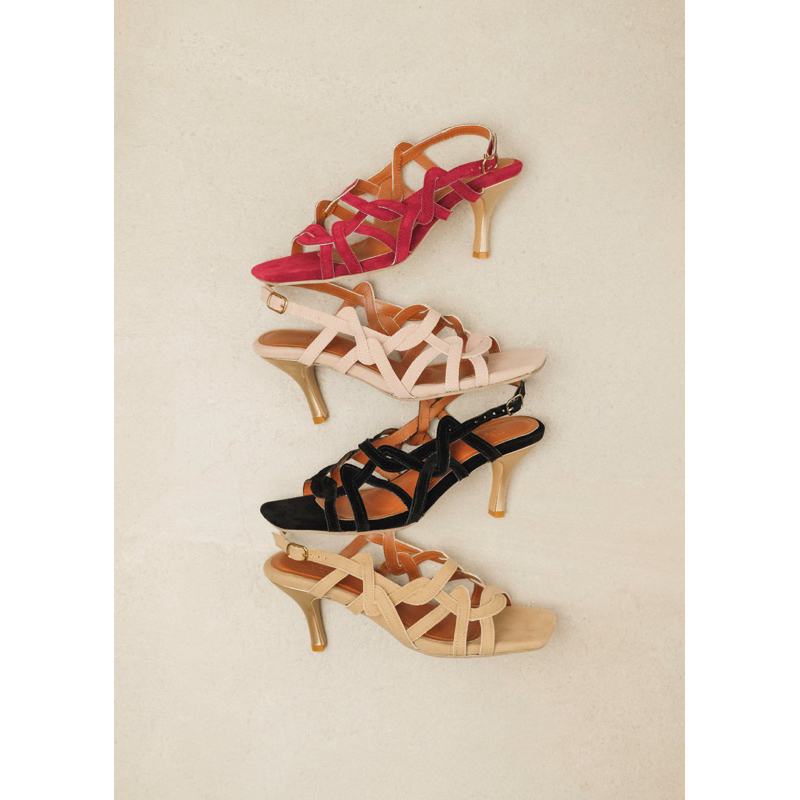 TRILOUEVA Jessica Web Heels in Matte | Shopee Philippines