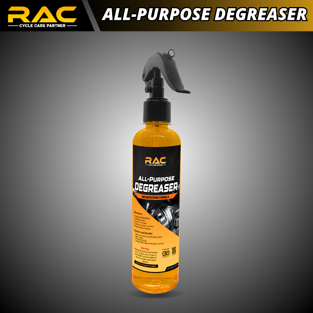 RAC Bike/Motorcycle 250ml All Purpose Degreaser Trigger Spray | Shopee ...