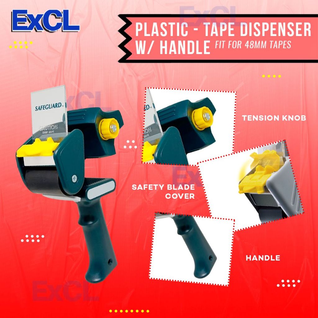 Excell Plastic - Tape Dispenser With Handle Model No: EC-22376 - 1 unit ...