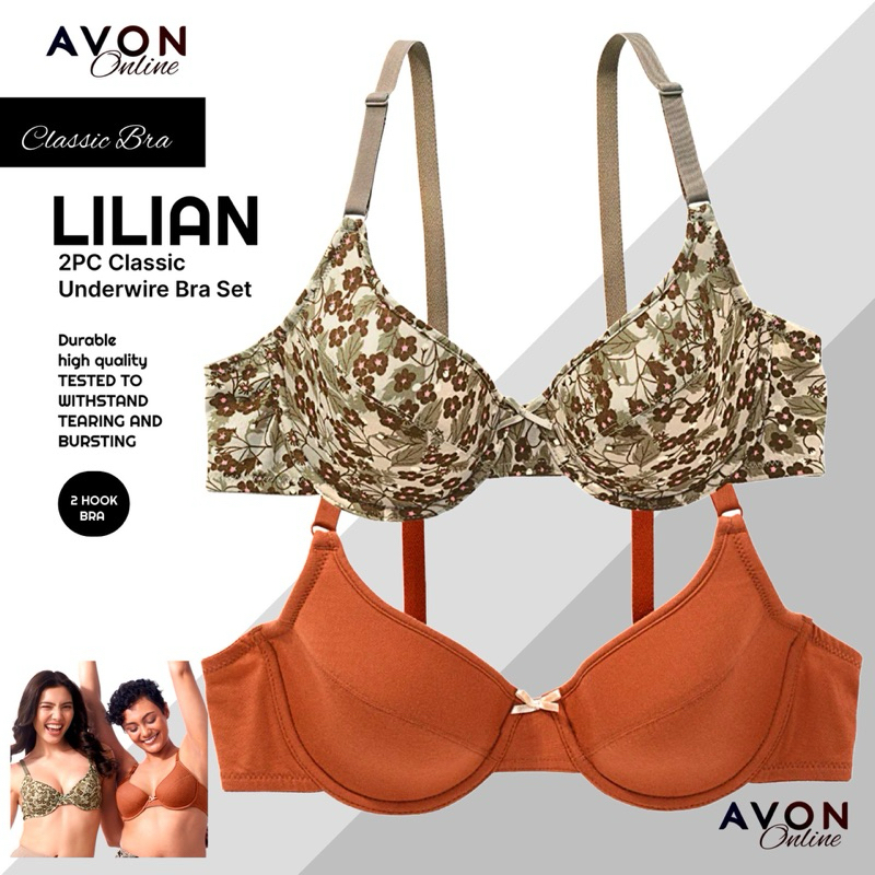 Avon Lilian Underwire Classic 2pc Bra Set( D Alanna, Celia, Noelle ...
