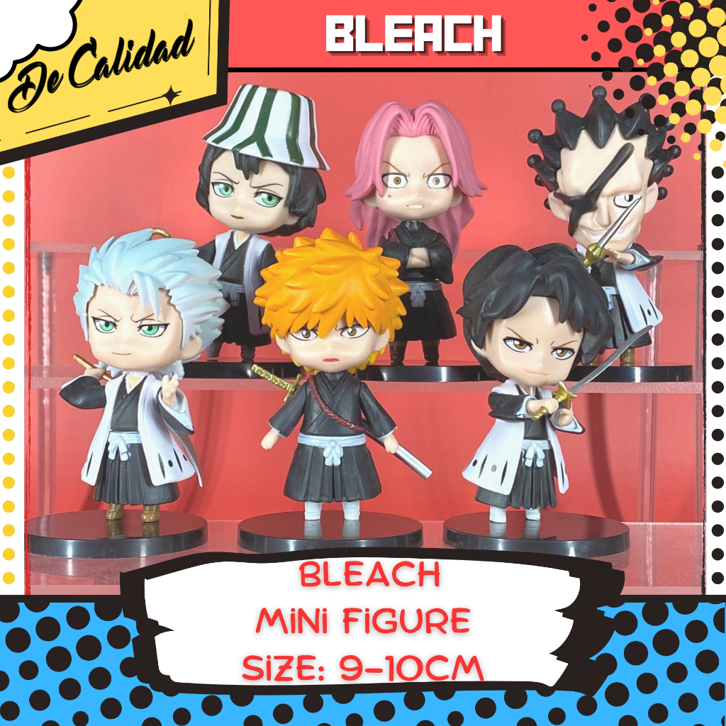 Bleach Ichigo Toshiro Kisuke Set of 6 Mini Figure | Shopee Philippines