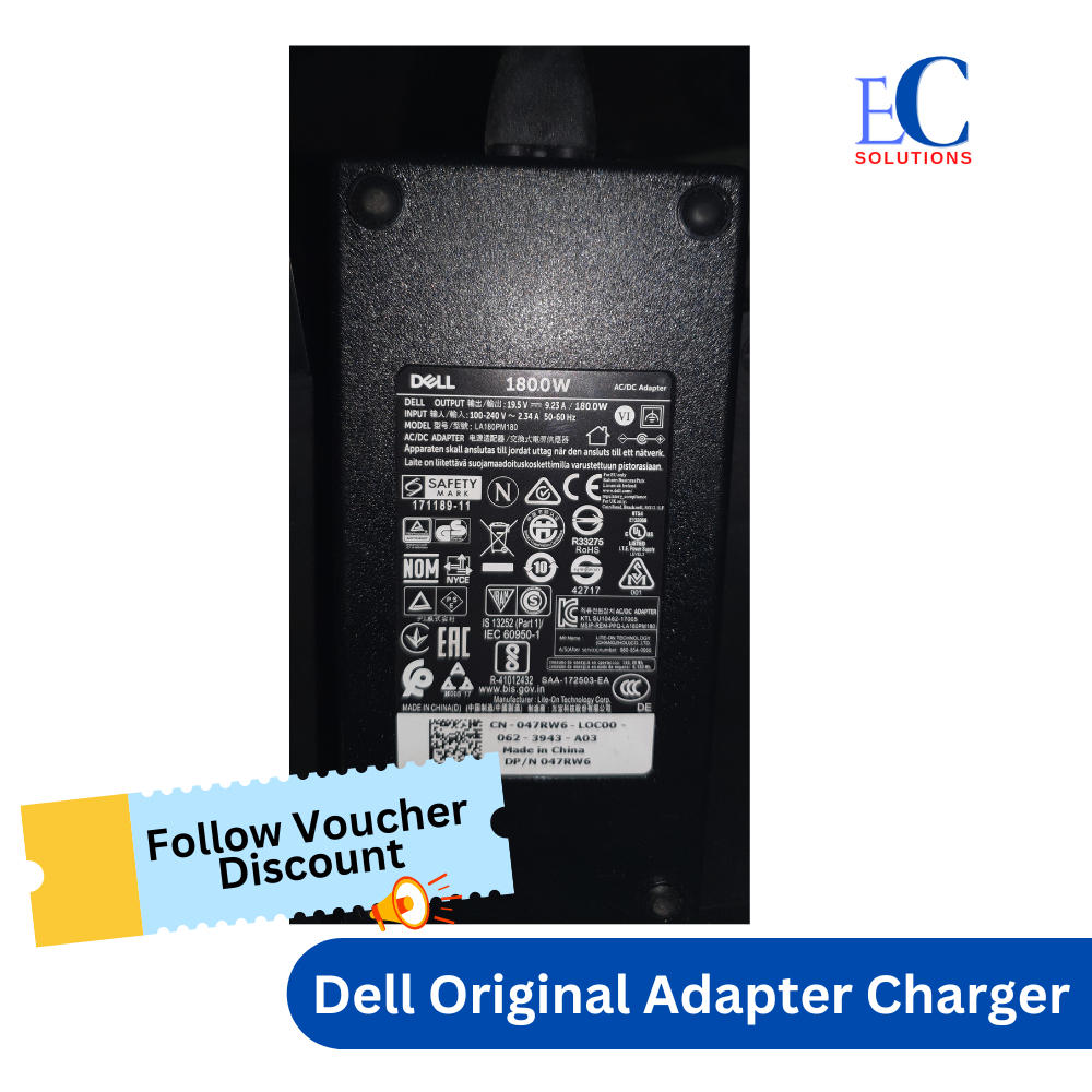 Dell Original Power Adapter Charger 180, 130 watts | Shopee Philippines