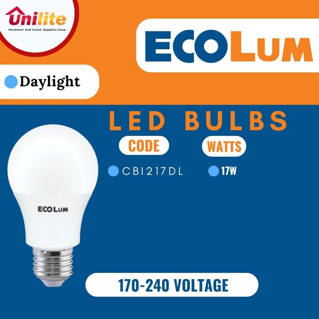 ECOLUM LED INDOOR BULB | Shopee Philippines