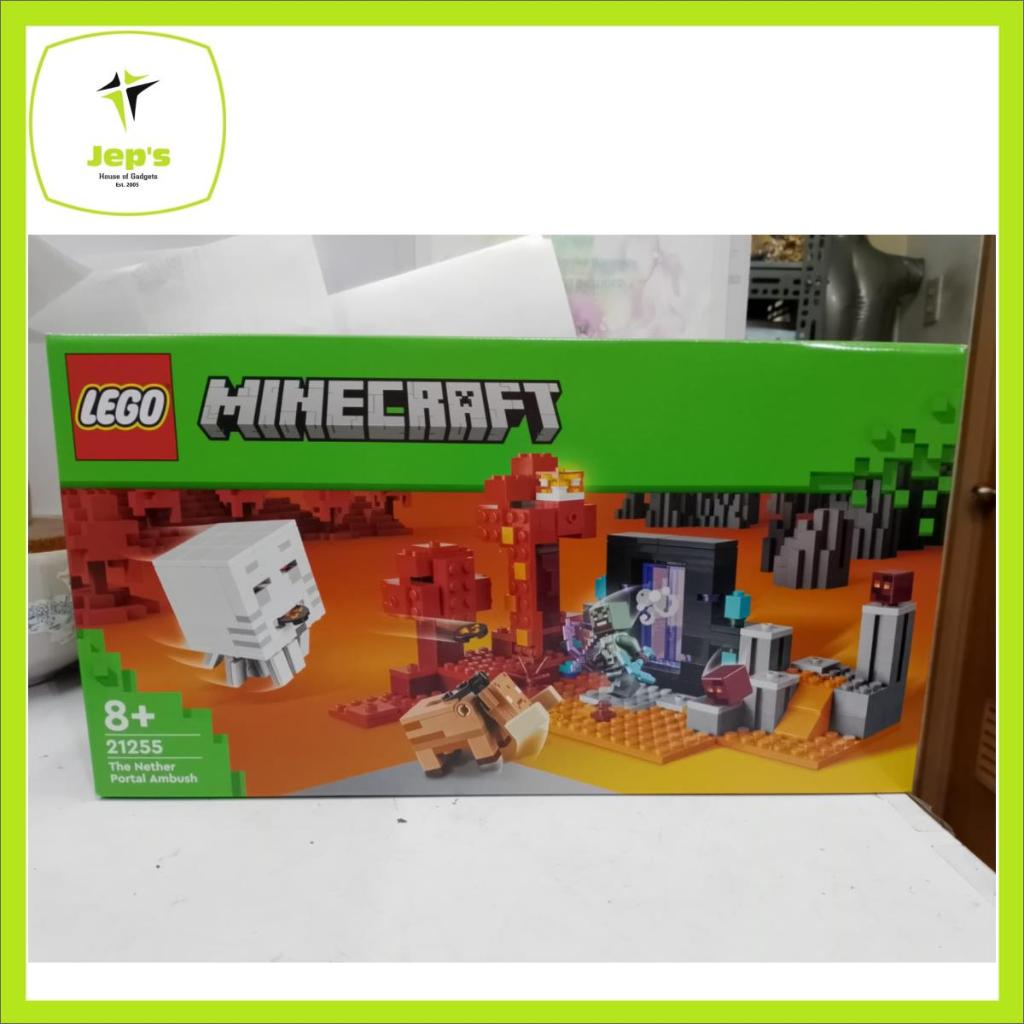 Lego Minecraft 21255 The Nether Portal Ambush (2024) | Shopee Philippines