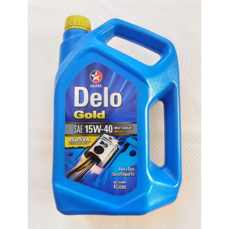 Diesel engine oil Delo Gold SAE 15W-40 Multigrade API CH-4 ISOSYN ...