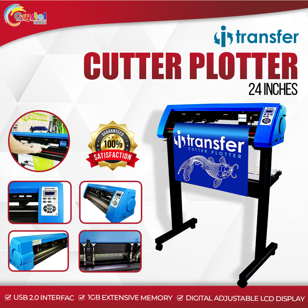 i-Transfer Vinyl Cutter Plotter 24" Auto Contour Large Format Cutter ...