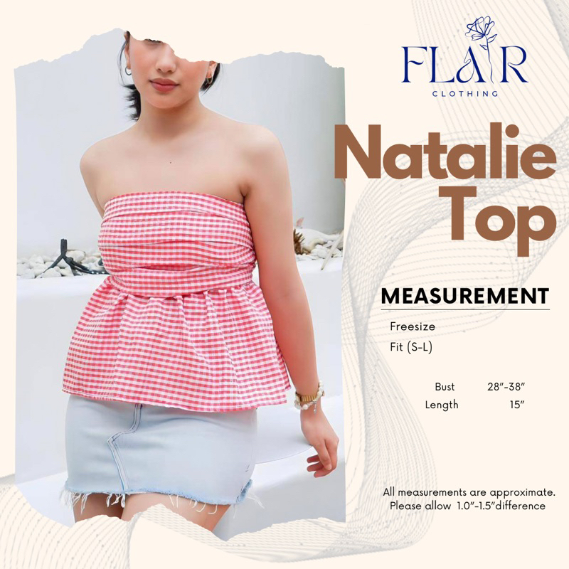 Natalie Top — Layered Tube Top Smocked Back | Flair Clothing | Shopee Philippines