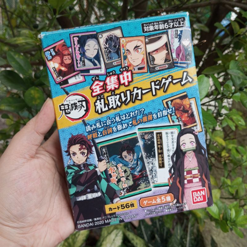 DEMON SLAYER Kimetsu No Yaiba Full Concentration Bidding Card | Shopee ...