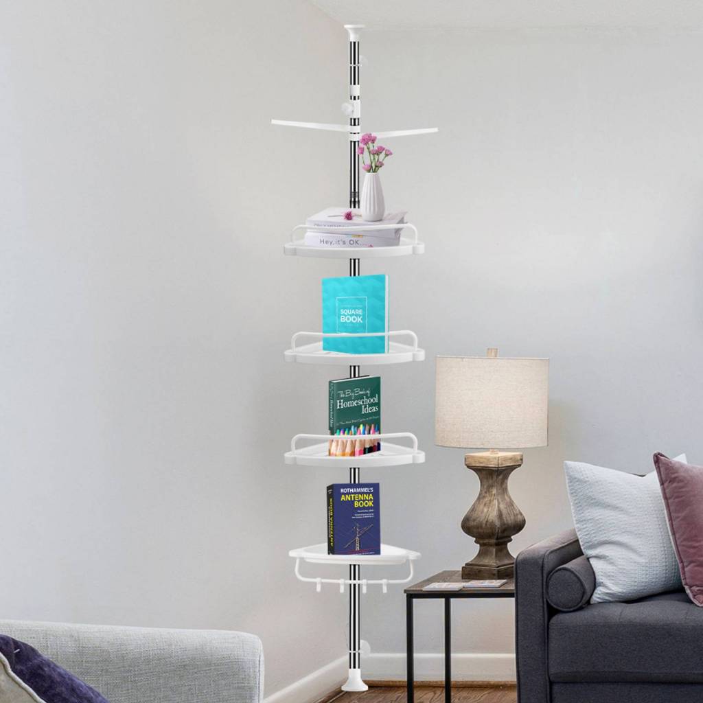 Bathroom Multi Corner Shelf Kitchen Stainless and Height Extendable ...