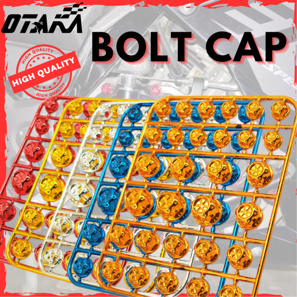 OTAKA BOLT CAP for Motorcycle RED/BLUE/ORANGE/GOLD/SILVER (Japan's High ...