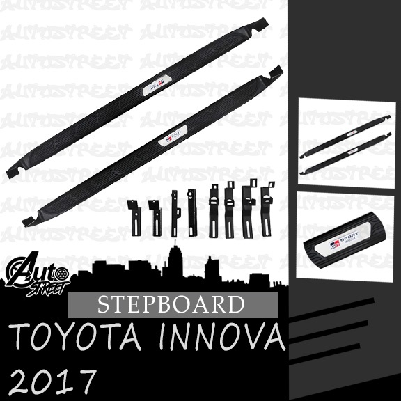 Toyota Innova 2017 Stepboard / Step board Black with GR SPORT INNOVA ...