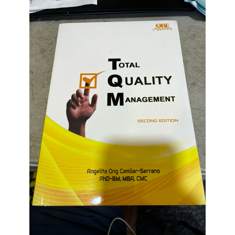 Total Quality Management Second Edition By. Angelita Ong Camilar-Serrano | Shopee Philippines