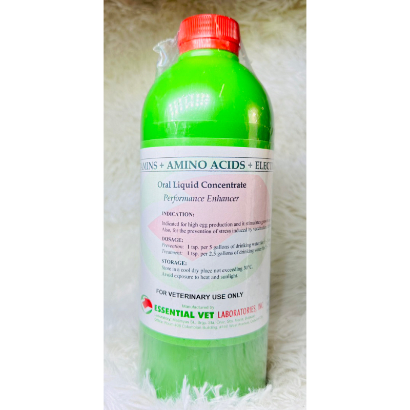 MULTIVITAMIN+AMINO ACID+ELECTROLYTES 1Liter ( ESSENTIAL VET ...