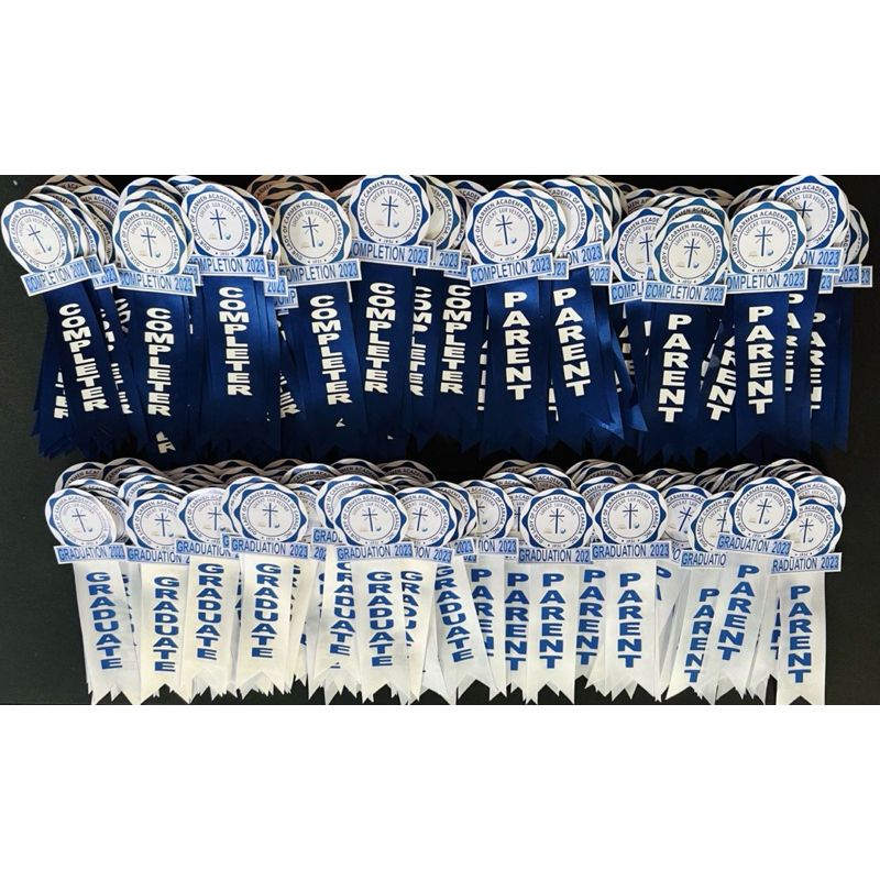 AWARD RIBBONS FOR GRADUATION & RECOGNITION | CUSTOMIZED | Shopee ...