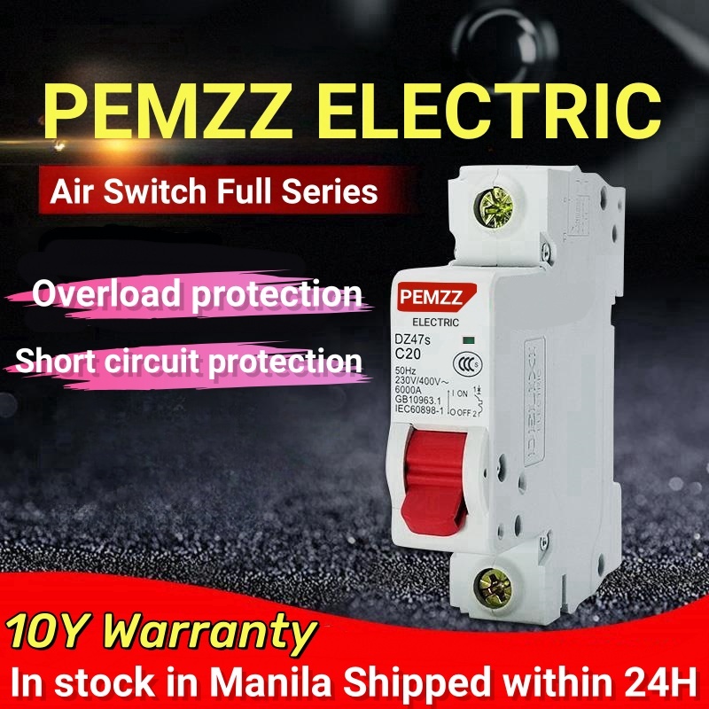 AC MCB 1P 2P 230V 400V 6KA Mini Circuit breaker Air Switch 6A 10A 16A 20A 32A 40A 50A 63A ...