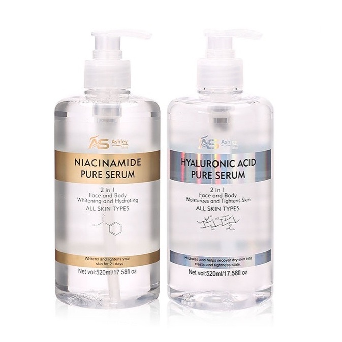 Ashley Shine NIACINAMIDE/HYALURONIC Pure Serum Face and Body ...