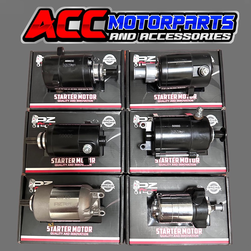 PZTECH STARTER MOTOR MIO / WAVE 125 / SNIPER 150 350 cc , 400cc , 500cc ...