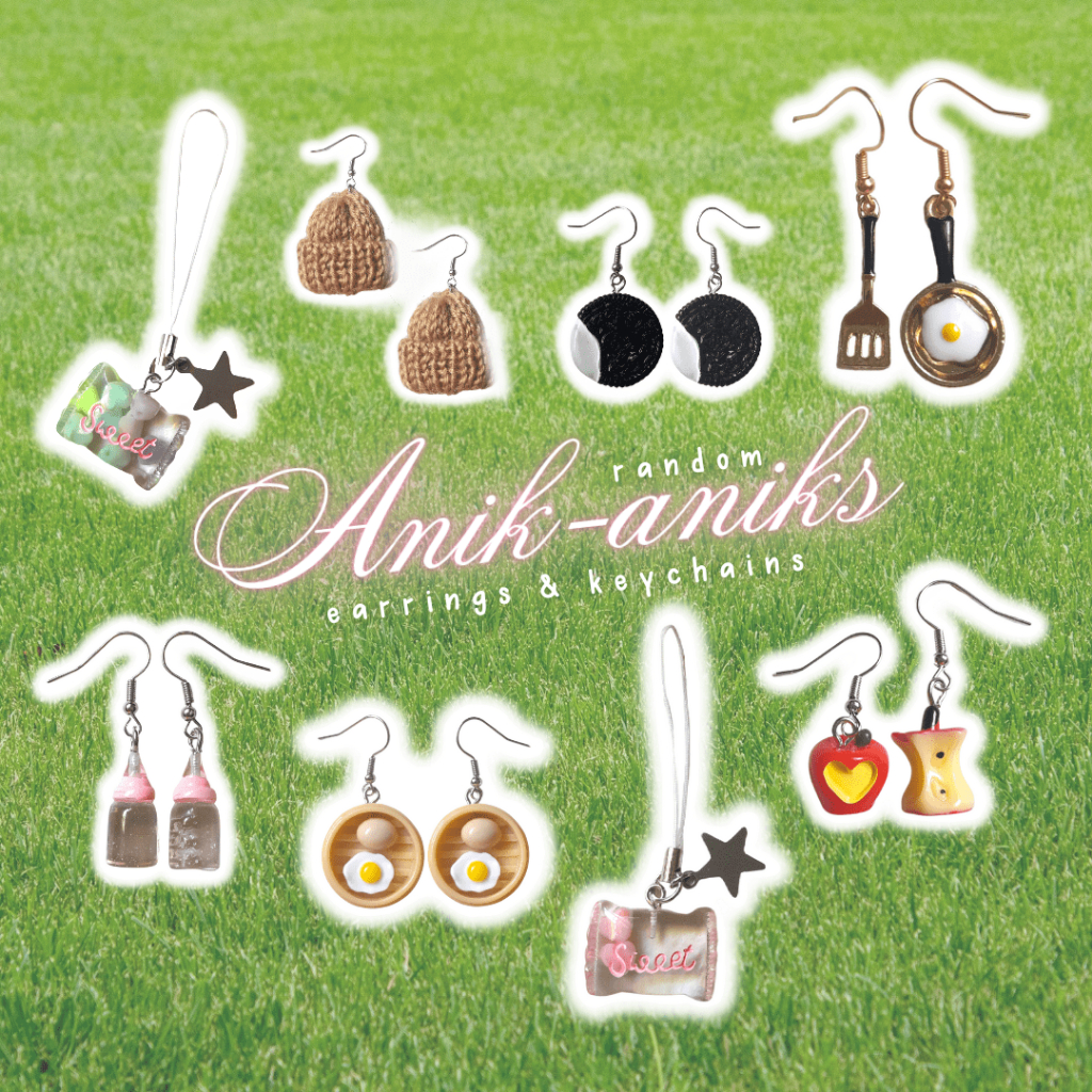 anik-aniks random earrings and keychains | Shopee Philippines