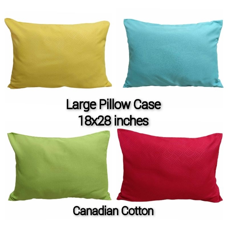 Plain Color Punda / Pillow Case LARGE with Zipper Pure Canadian Cotton ...