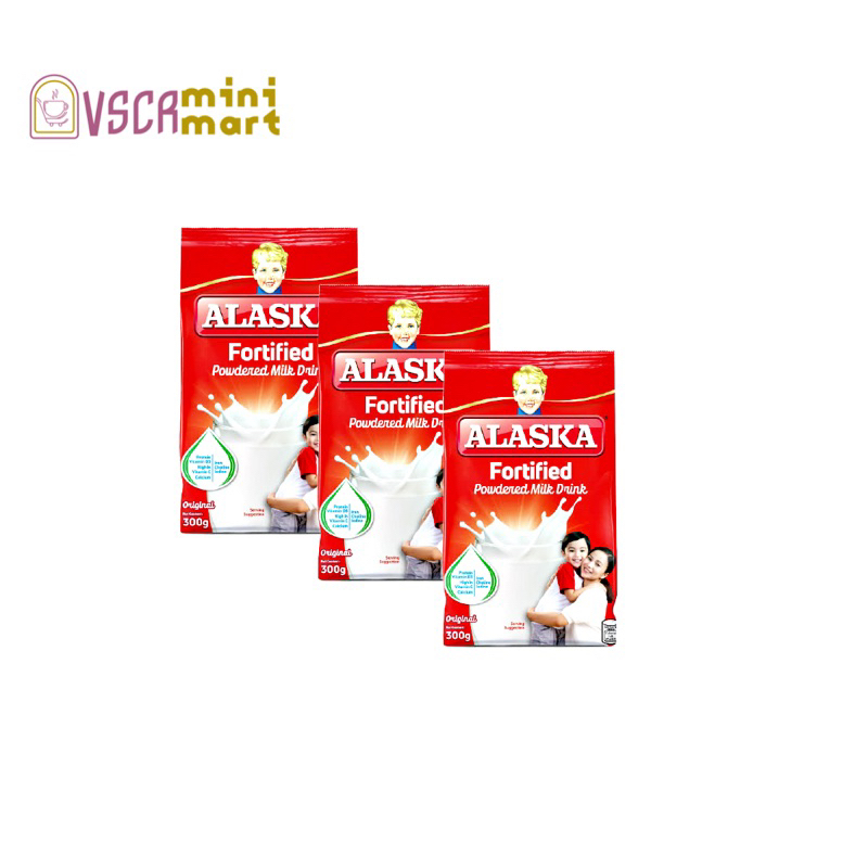 Alaska fortified milk 300g X3pcs “Bundle” | Shopee Philippines