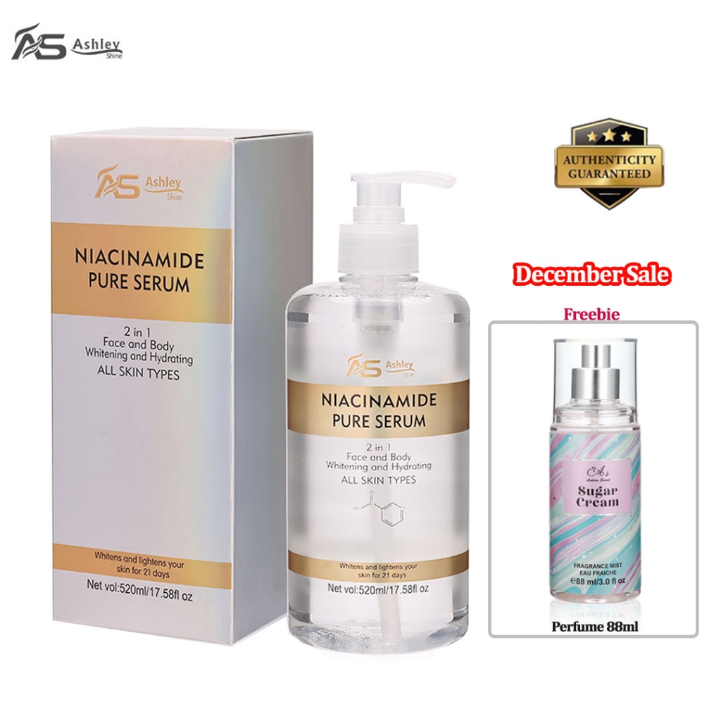 Ashley Shine ACID Hyaluronic+NIACINAMIDE Pure Serum Strong Whitening Moisturizing Skin 2*520ml ...