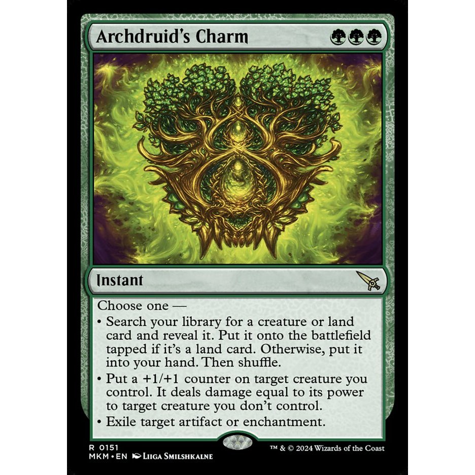 MTG Card: Archdruid's Charm (MKM) | Shopee Philippines