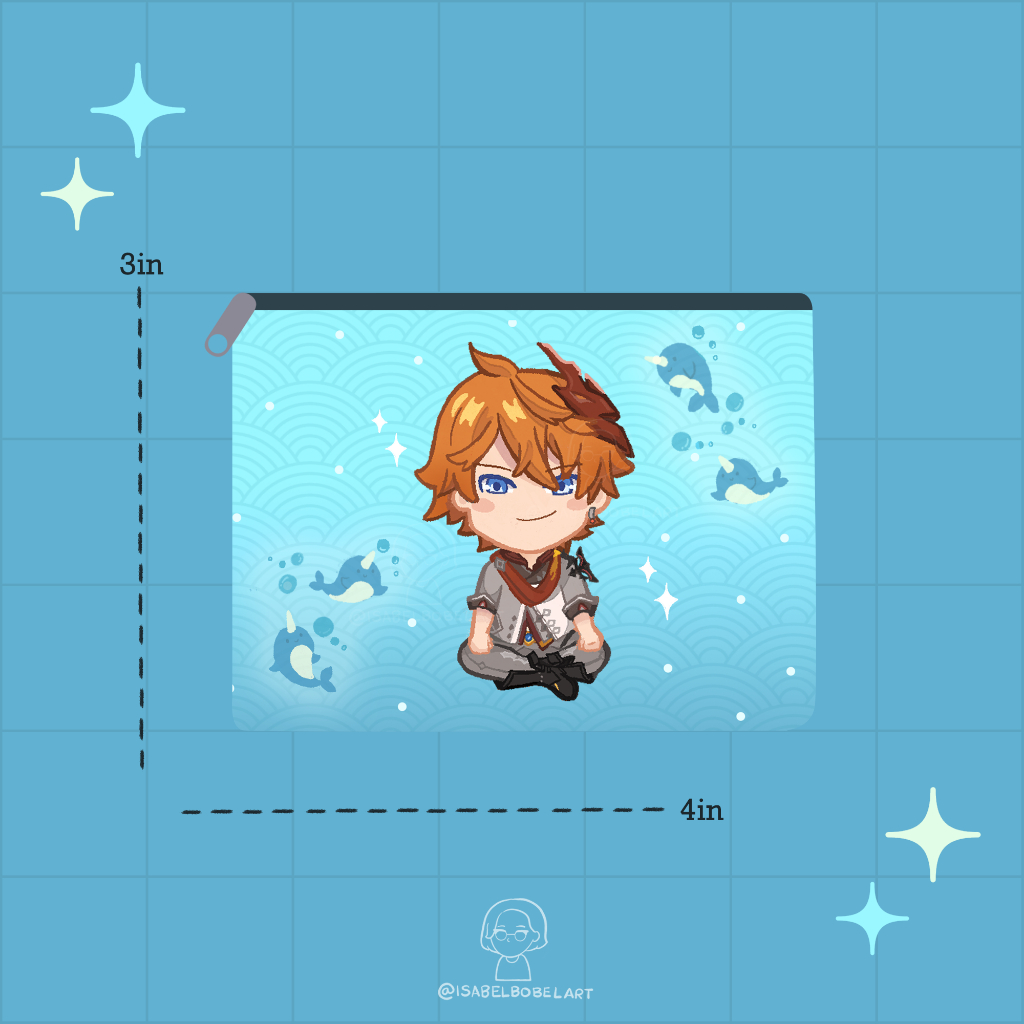 Genshin Impact Childe Small Pouch Back to back same design | Shopee ...