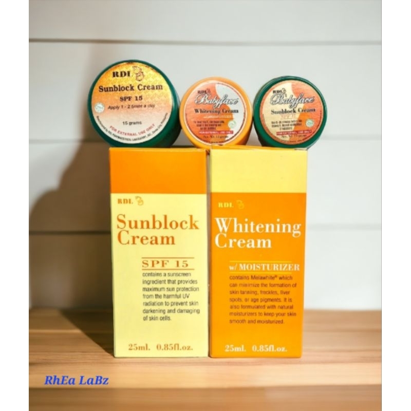 RDL CREAM Sunblock & Whitening 12g-25ml | Shopee Philippines