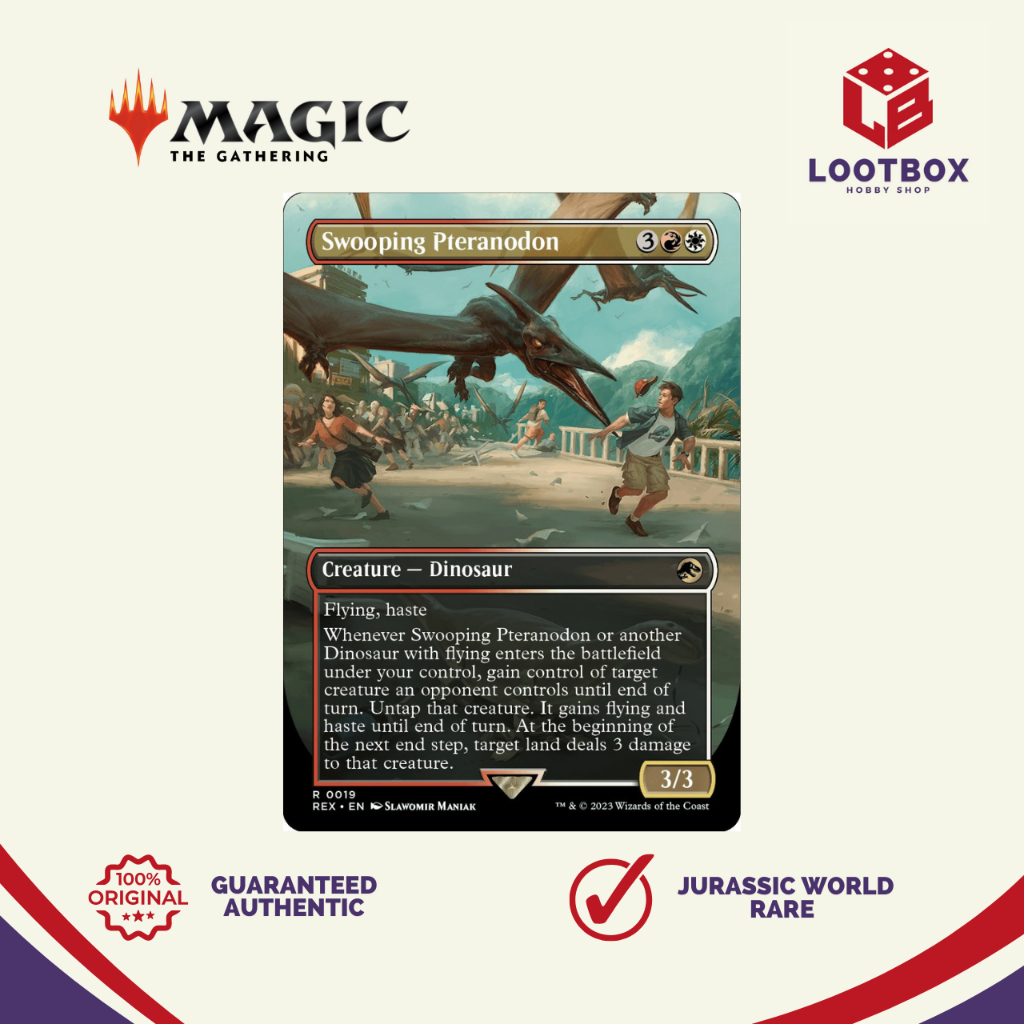 Magic the Gathering: Swooping Pteranodon (Rare) - Universes Beyond: Jurassic World Collection ...