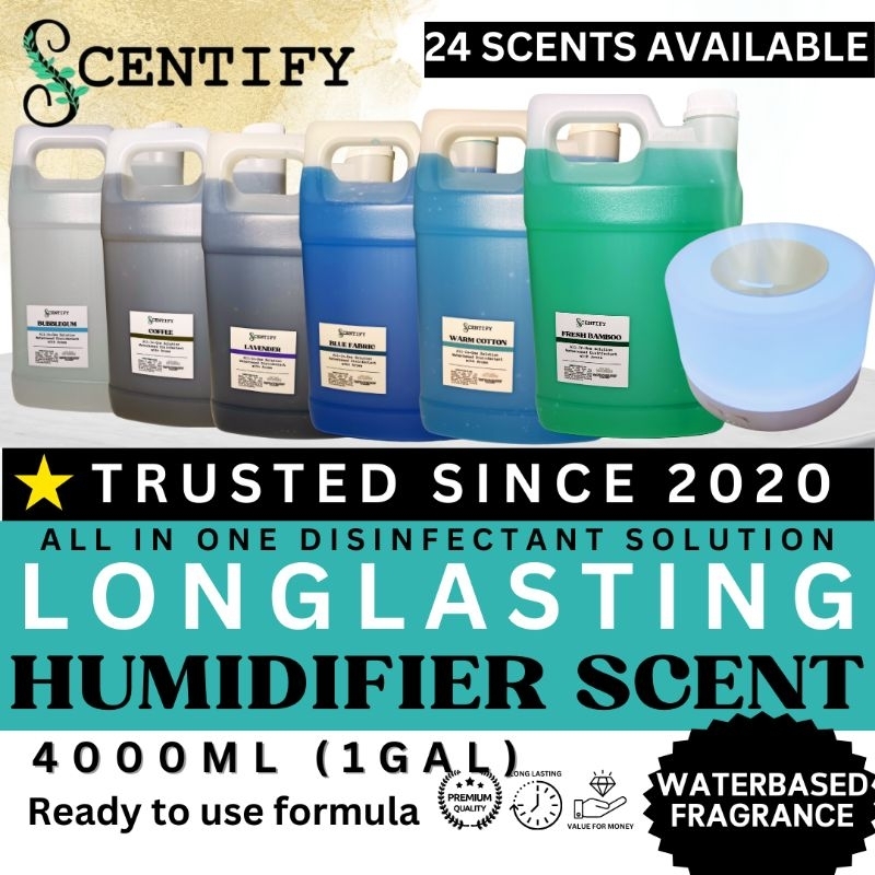 SCENTIFY 1 GALLON All in One Disinfectant Solution with Aroma ...