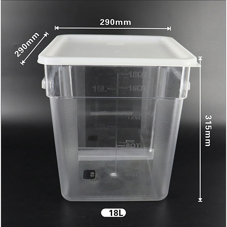 PC Square Storage Container sealed snack food transparent sealed ...