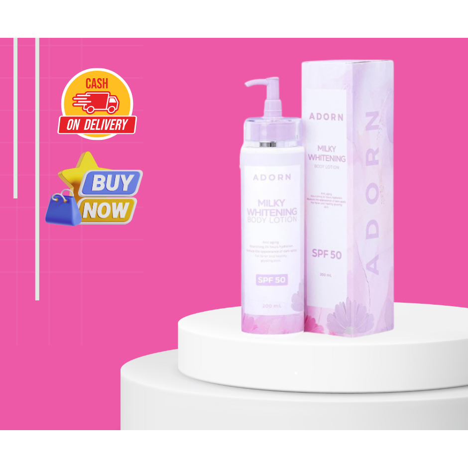 Adorn Milky Whitening Body Lotion | Shopee Philippines