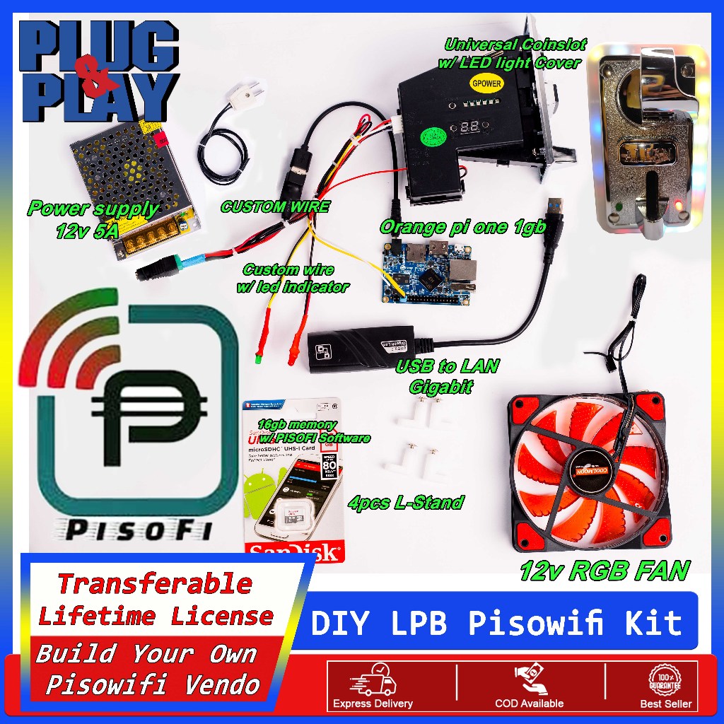 PISOFI | DIY | Custom wire | Piso Wifi | KIT Orange pi one | with ...