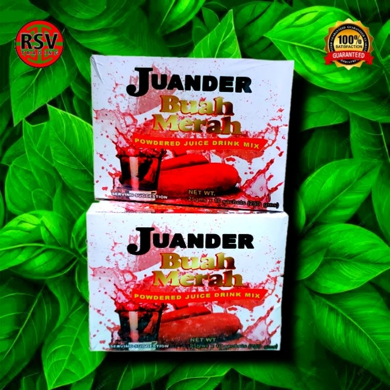 𝙅𝙐𝘼𝙉𝘿𝙀𝙍 𝘽𝙐𝘼𝙃 𝙈𝙀𝙍𝘼𝙃 𝙅𝙐𝙄𝘾𝙀 25𝙂 (10 𝙋𝘾𝙎 𝙋𝙀𝙍 𝘽𝙊𝙓) | Shopee Philippines