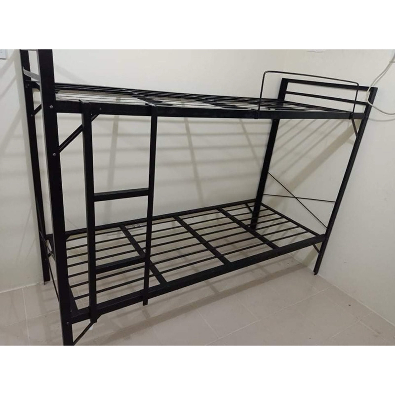 DOUBLE DECK BED FRAME (Flat Bar Type & Spring Type) | Shopee Philippines