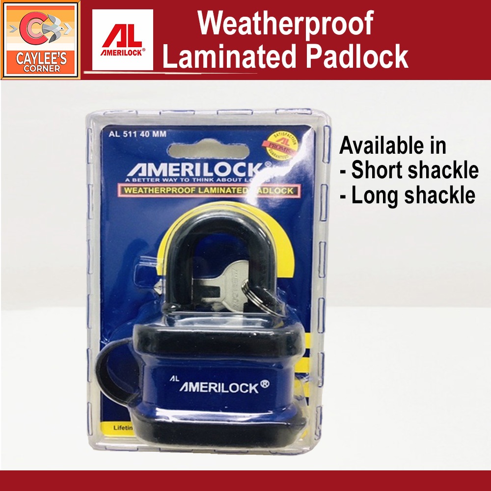 AMERILOCK Weatherproof Laminated Padlock 40mm | Shopee Philippines