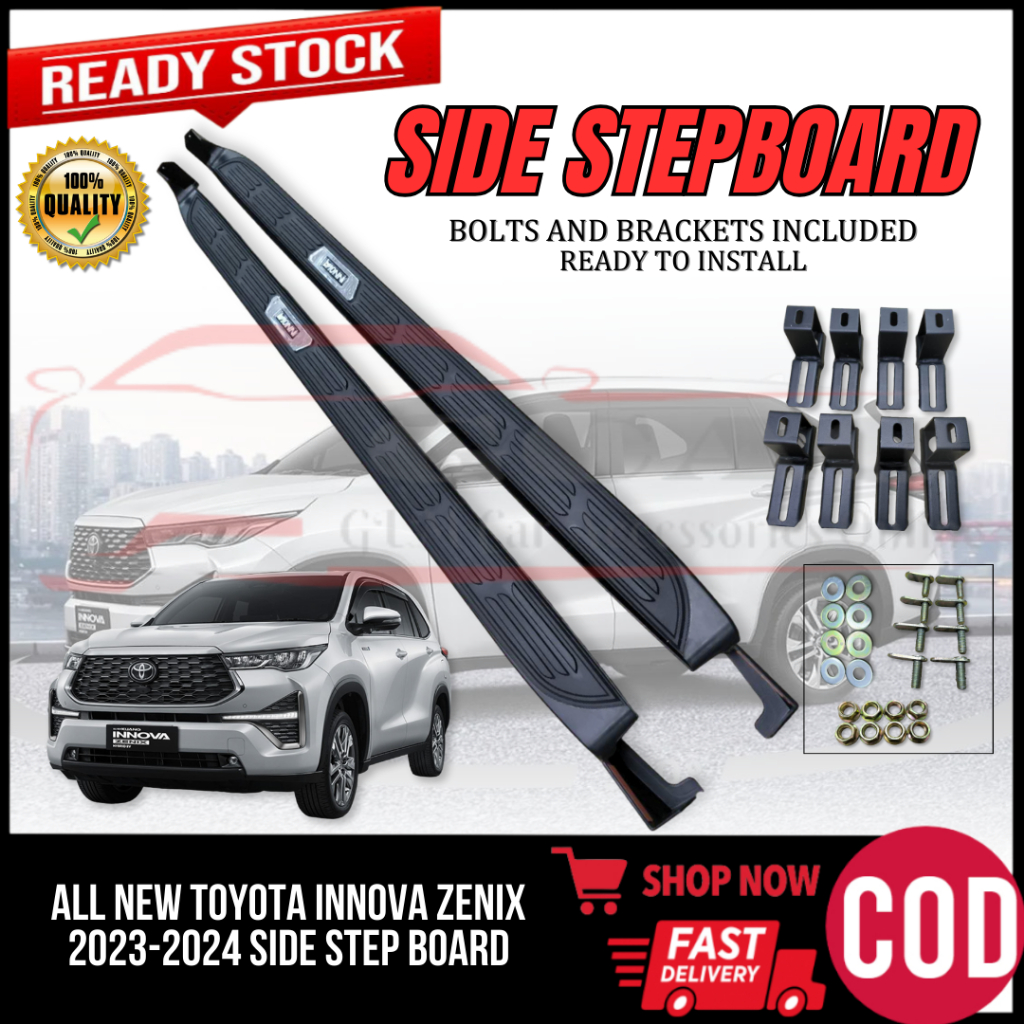 GCAO ALL NEW TOYOTA INNOVA ZENIX 2023-2024 SIDE STEP BOARD (10630 ...