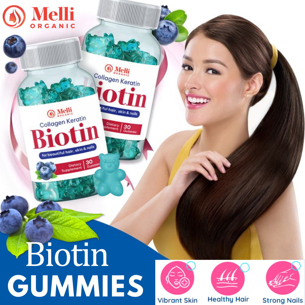 Collagen Keratin Biotin Gummies Melli Organic Collagen Gummies for ...