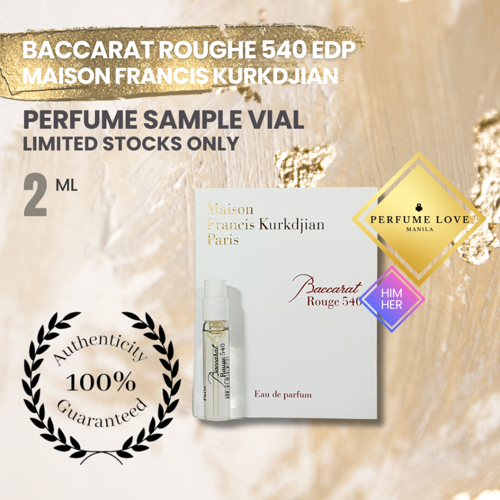 PERFUME SAMPLE VIAL 2ml MFK Baccarat Rouge 540 EDP | Shopee Philippines