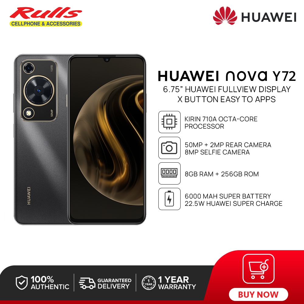 HUAWEI Nova Y72 Smartphone | 8GB+256GB | Kirin 710A Processor | 50MP AI ...