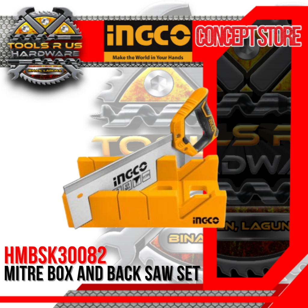 INGCO MITRE BOX AND BACK SAW SET HMBSK30082 | HAND TOOLS | BINAN ...