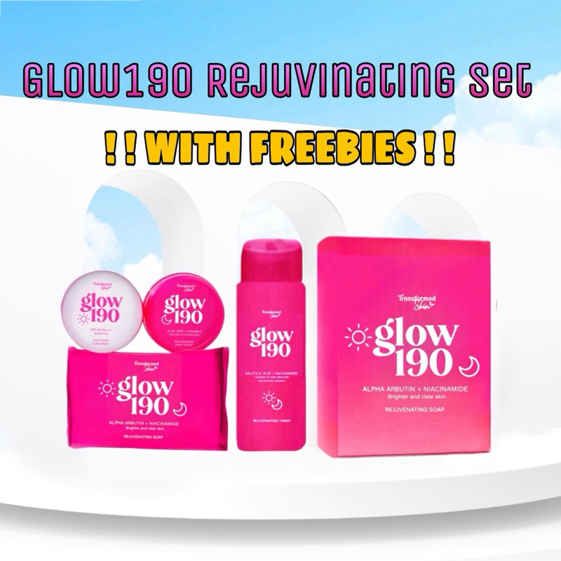 Glow190 Rejuvinating Set by Transformed Skin | Shopee Philippines