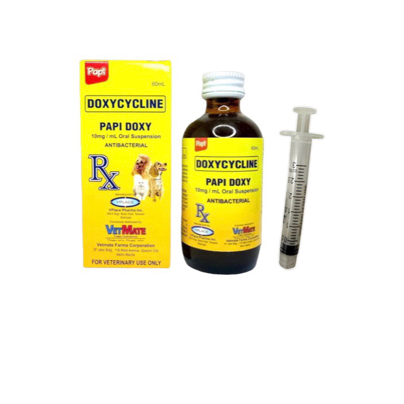 10Mg and 20mg With Free Syringe !!! Papi Doxy Antibacterial for Cats ...