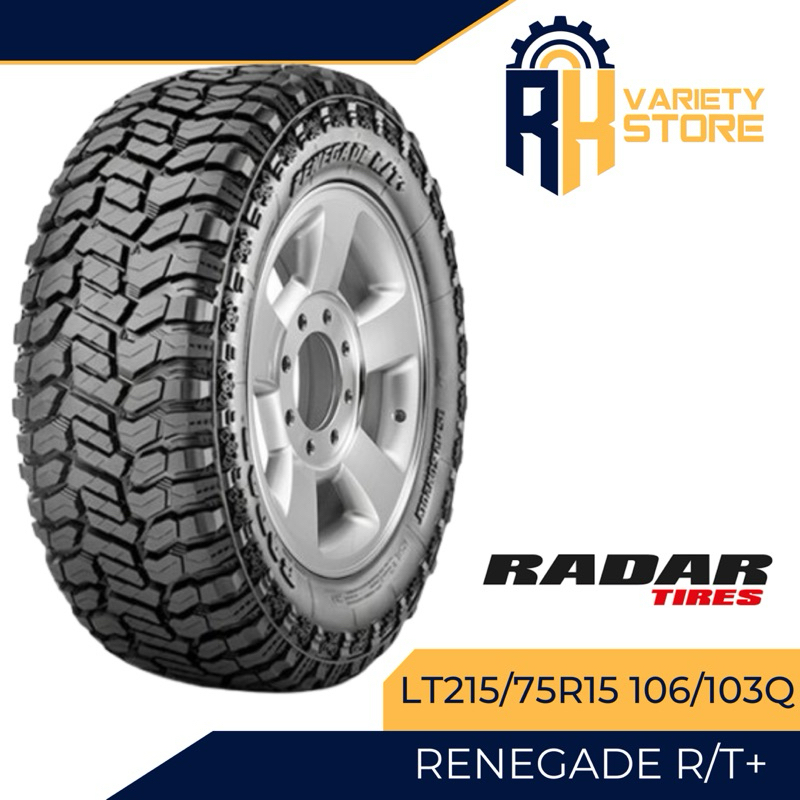RADAR RENEGADE RT LT215/75R15 106/103Q RUGGED TERRAIN TIRES CHINA 215 ...