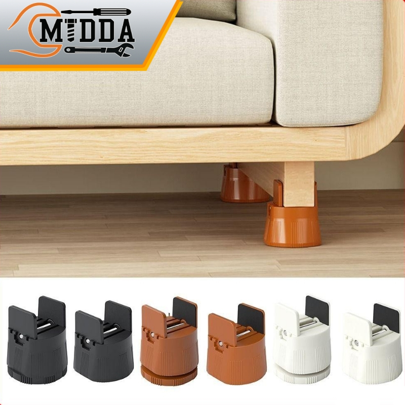 Heightening Pad Wooden Riser Adjustable Removable Adds Height Furniture ...