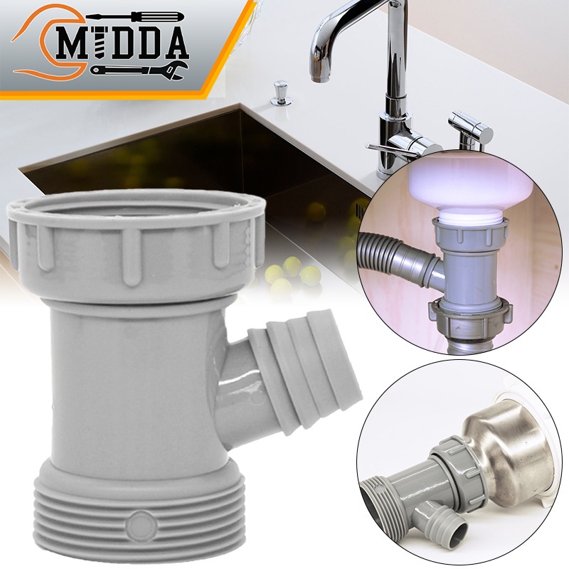 Vegetable Sink Sewer Overflow Pipe Fittings Sink Drain Pipe Deodorant Overflow Tee Pipe | Shopee ...
