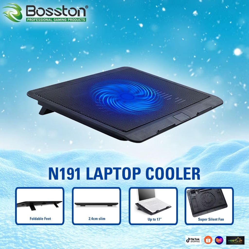 Bosston N191 Laptop Cooler Pad | Shopee Philippines